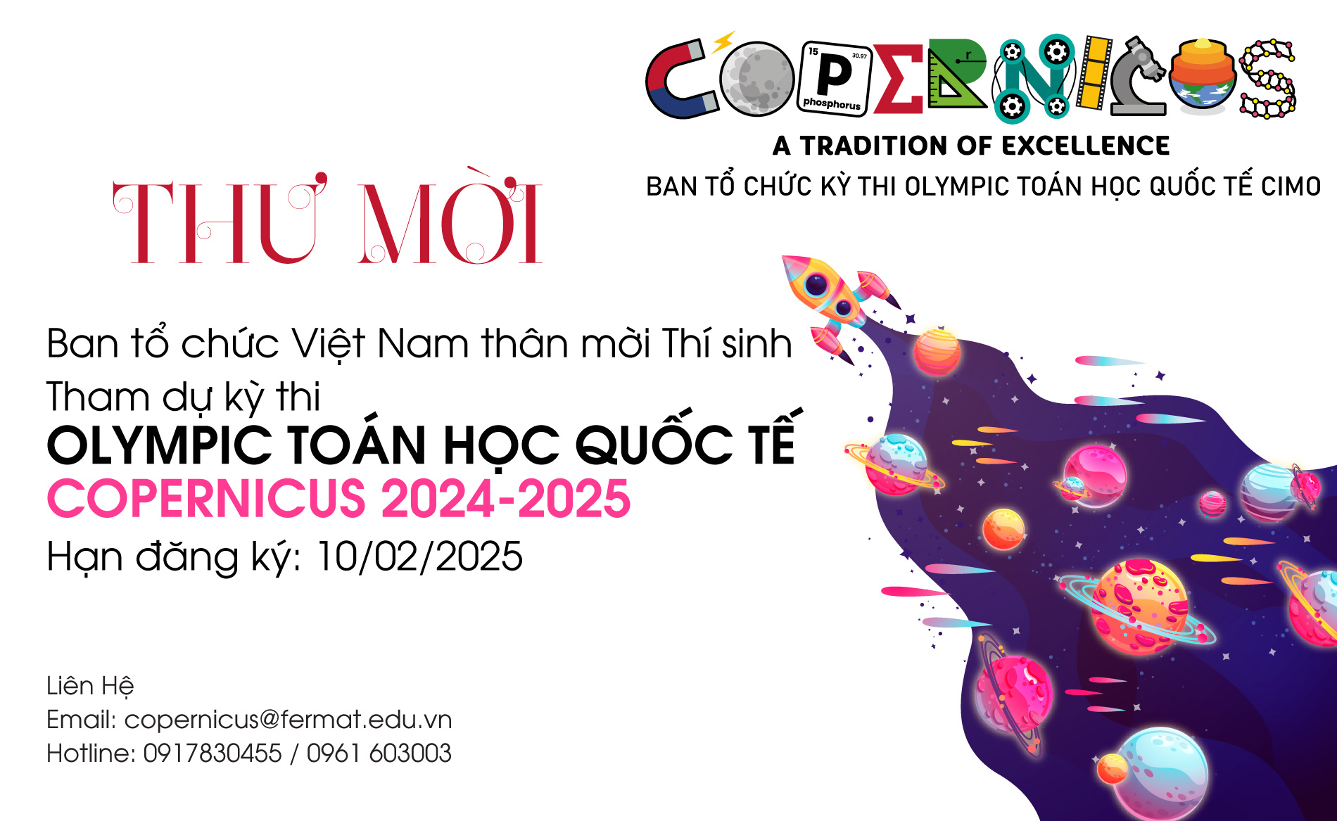 [MỞ ĐĂNG KÝ] KỲ THI OLYMPIC TOÁN HỌC QUỐC TẾ TIMO 2024-2025 - Fermat Education