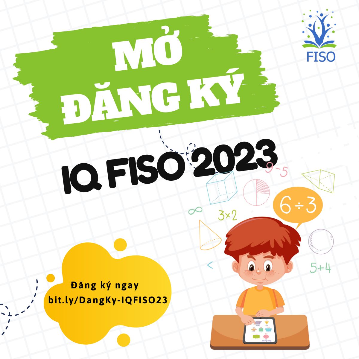 [FISO 2023] Mở đăng ký Kỳ thi Olympic IQ FISO 2023 - Fermat Education