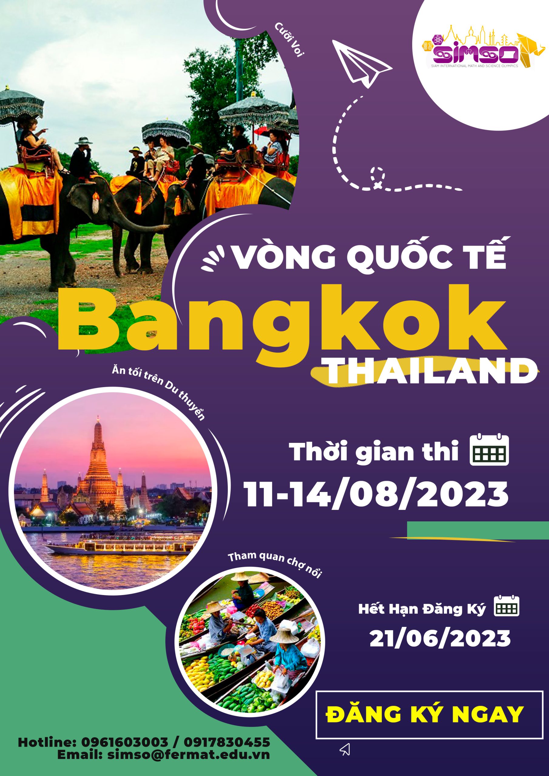 [SIMSO] Thông tin Vòng quốc tế Kỳ thi Olympic Toán và Khoa học quốc tế ...